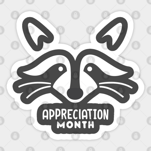 International Raccoon Appreciation Day - October 1 - Raccoons - Sticker ... International Raccoon Appreciation Day - October 1 - Raccoons - Sticker ...